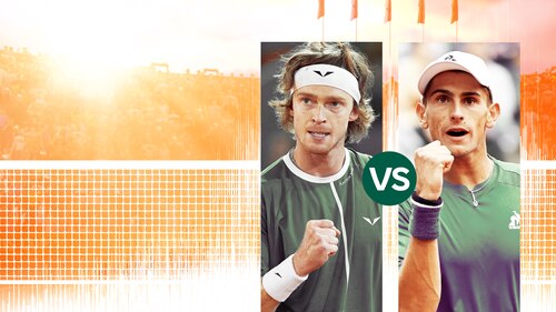 Veja Andrey Rublev - Matteo Arnaldi | Desportos na Max